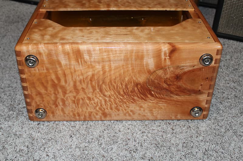 Custom Fender Princeton Reverb CABINET in Curly Maple | Reverb