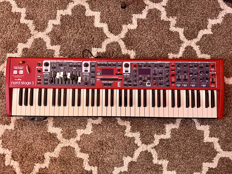 Nord Stage 3 SW73 Compact with half moon switch & SKB Case | Reverb