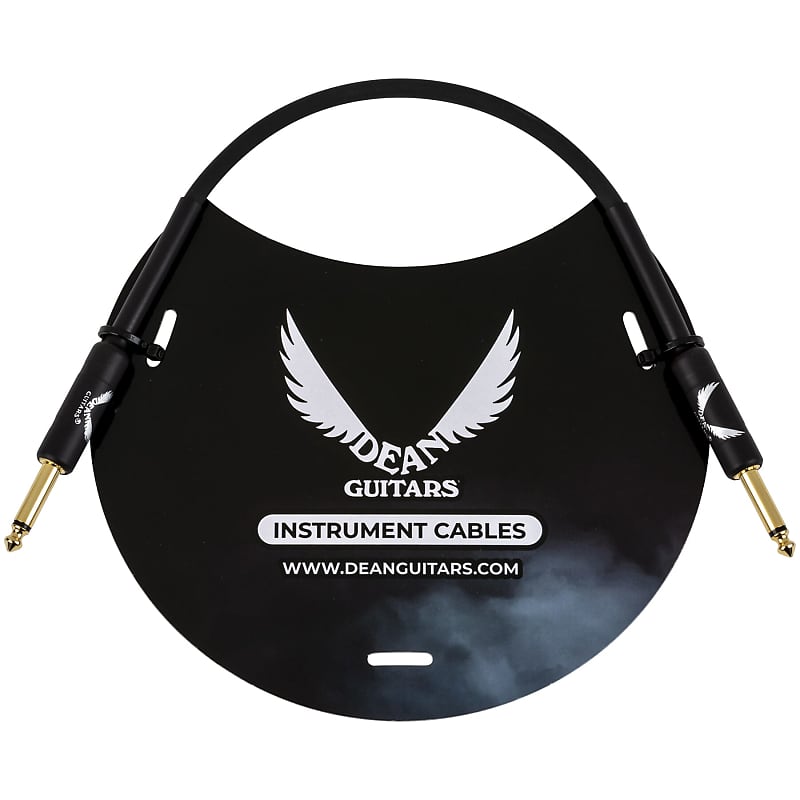 Dean Guitars Instrument Cable 1ft Straight-Straight Patch | Reverb