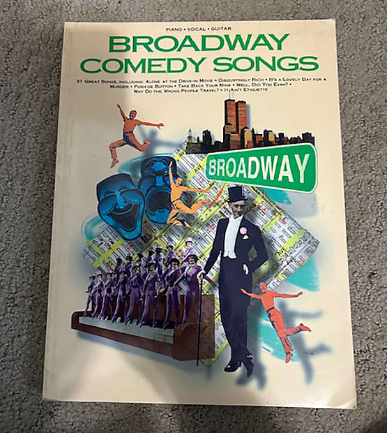 Broadway Comedy Songs Piano Vocal Guitar Sheet Music Song | Reverb