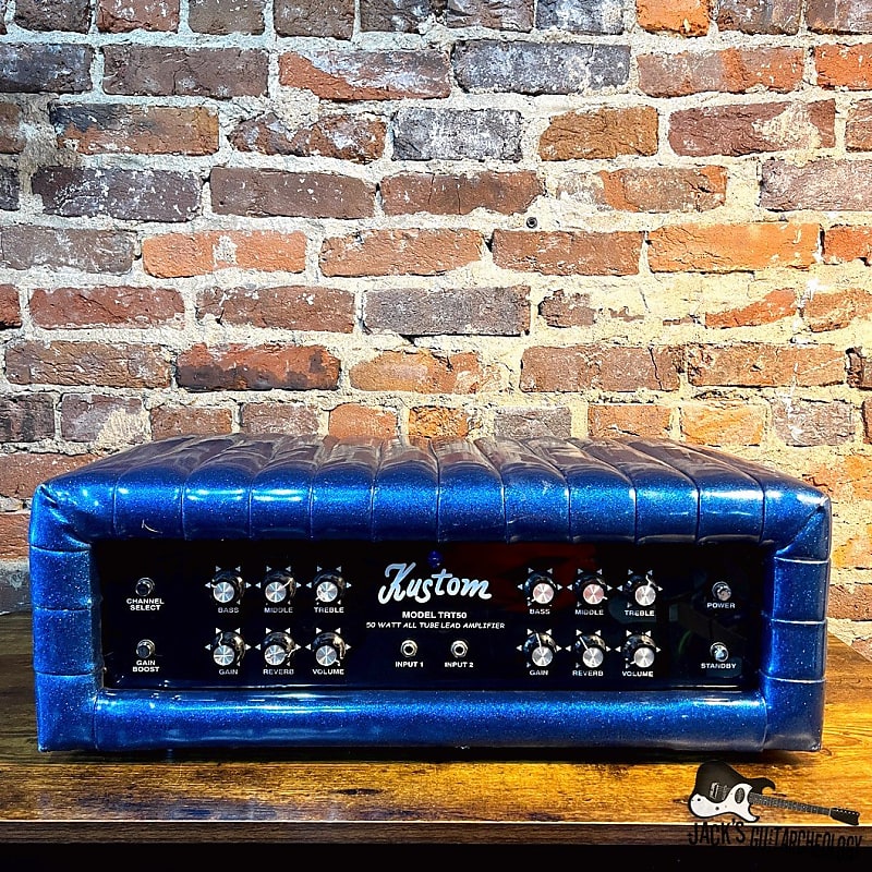 Kustom TRT50 Amplifier Head (1999-01 - Blue Sparkle) | Reverb
