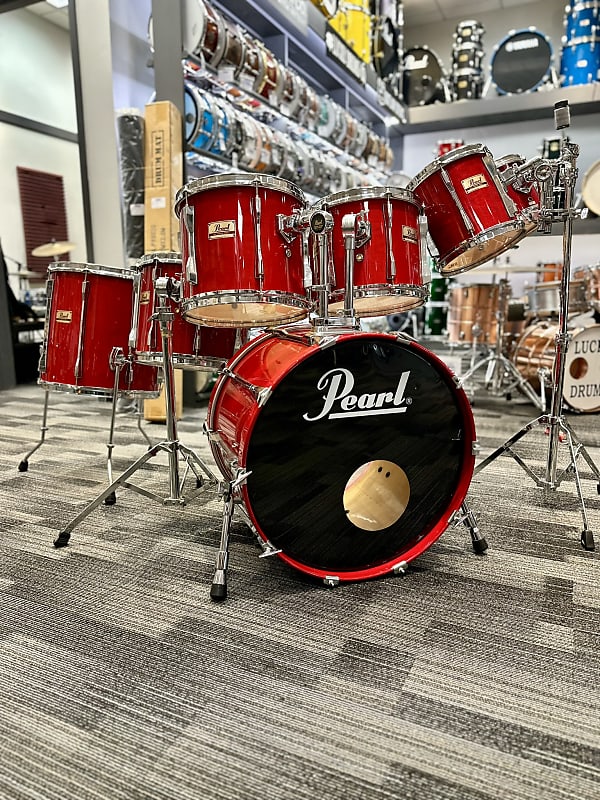 Pearl MLX All Maple 1990s - Sequoia Red Lacqer | Reverb