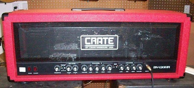 Crate Red Voodoo Red Tolex Black Grill | Reverb