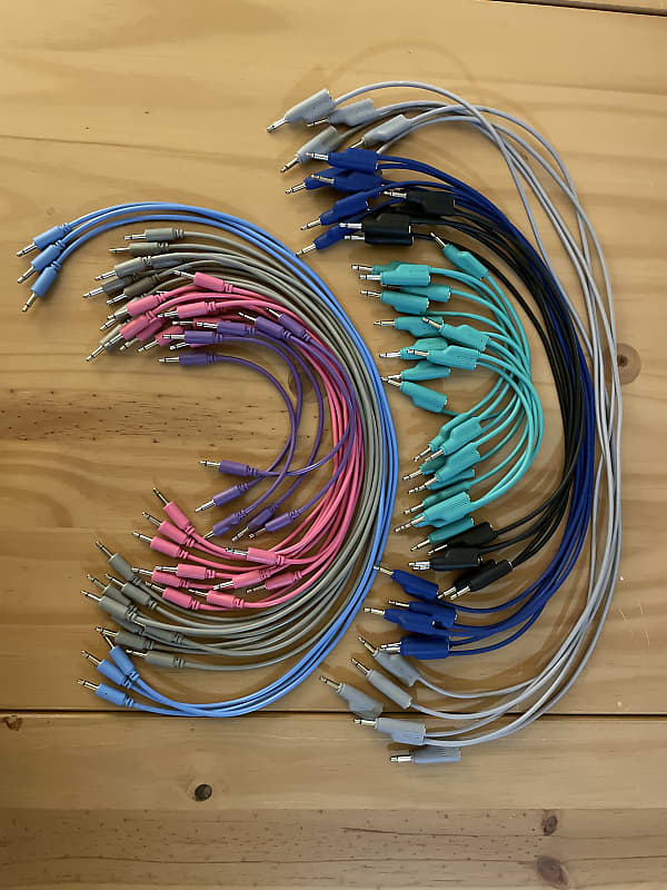51 Eurorack Patch Cables Multicolor | Reverb