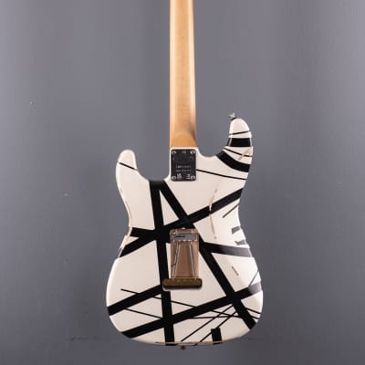 Striped Series '78 Eruption - White with Black Stripes Relic | Reverb