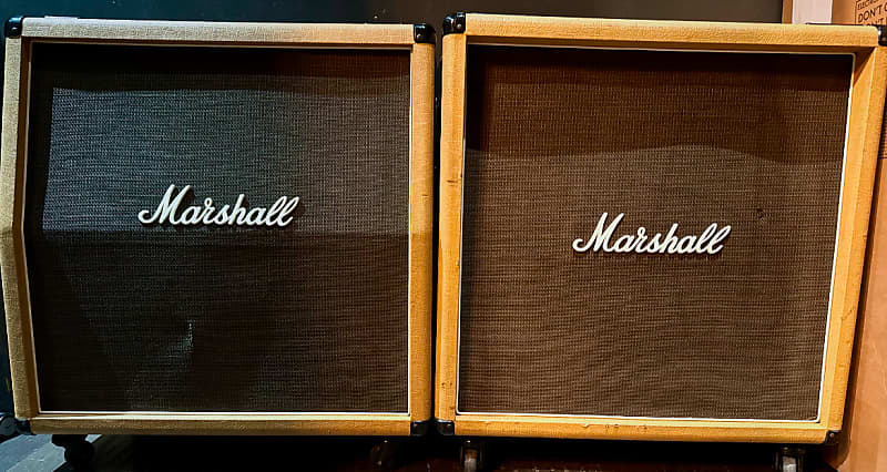 Marshall 1982A + 1982B 4x12 Cabinets 1978 Fawn Stack RARE | Reverb