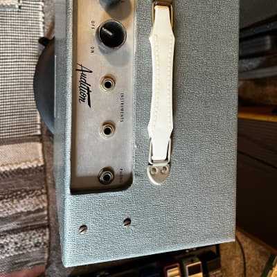 1960's Audition Baby Blue Sparkle Tube Amp MIJ Teisco HiLo | Reverb