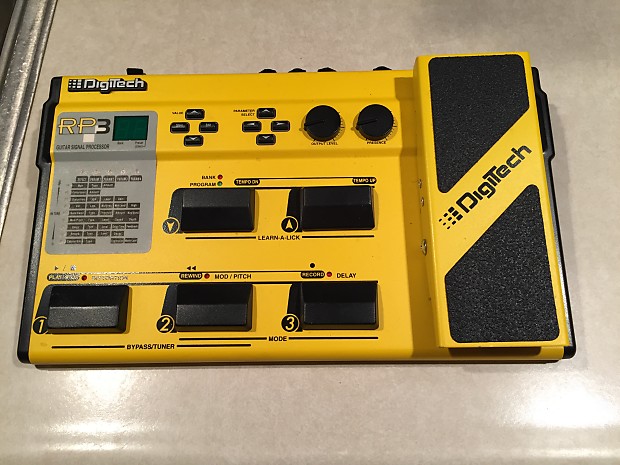 Digitech RP-3 Effects pedal board 1998 yellow | Reverb