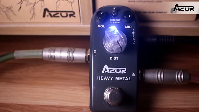 AZOR Pedal AP-321 Heavy Metal Guitar Pedal 9V Mini Guitar | Reverb