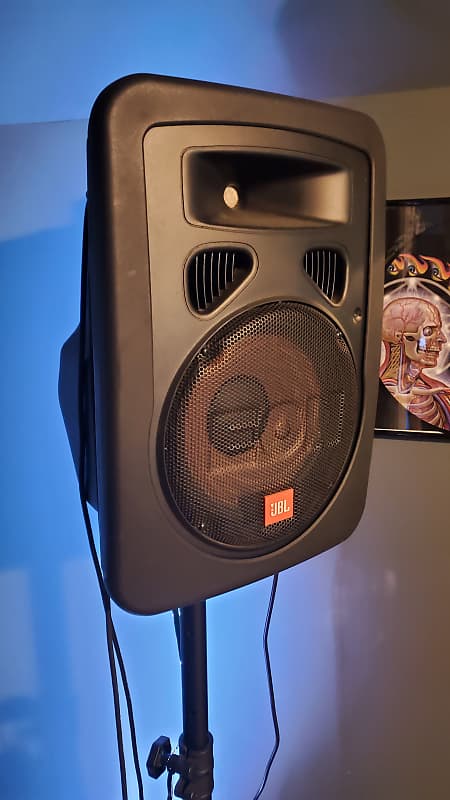 JBL EON10 G2 Powered Speaker PAIR with stand and cables | Reverb