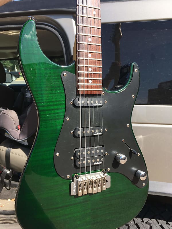 Jackson Performer PS7 1980s Transparent Green | Reverb