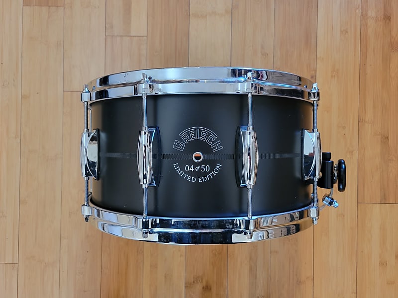 Snares - (Used) Gretsch 7x14 Limited Edition Black Aluminum | Reverb
