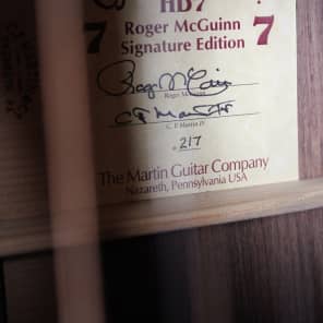 Martin Roger McGuinn HD7 Acoustic 7-string guitar | Reverb