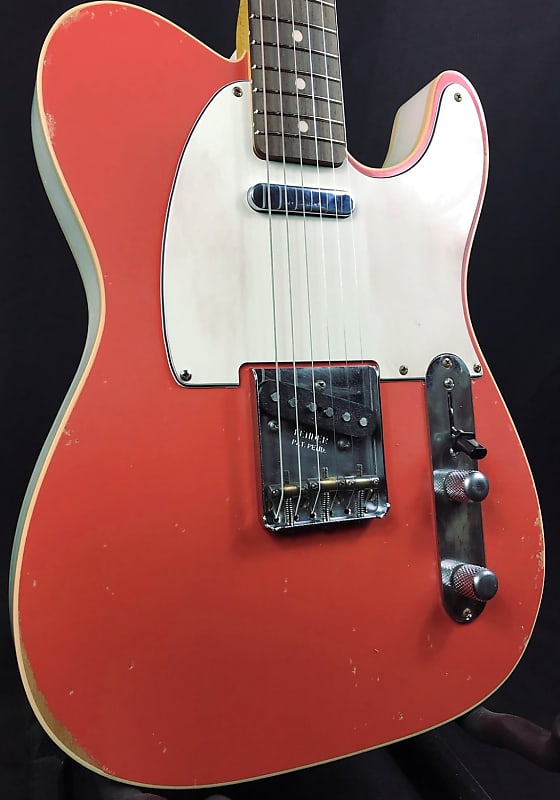 Custom Telecaster, Light Relic, Double Bound, Tahitian Coral | Reverb
