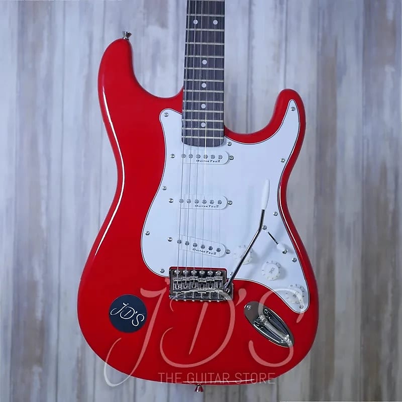 Encore Encore E6 Blaster Electric Guitar (Ex-Demo) Red | Reverb