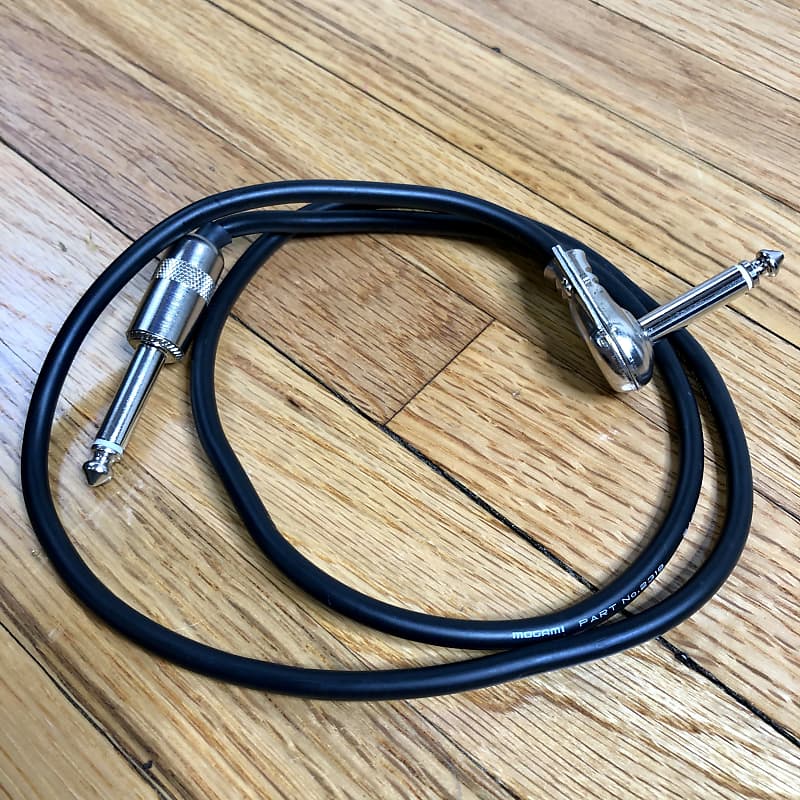Mogami 2319 32” Pancake 1/4” - Small Barrel 1/4” Patch Cable | Reverb