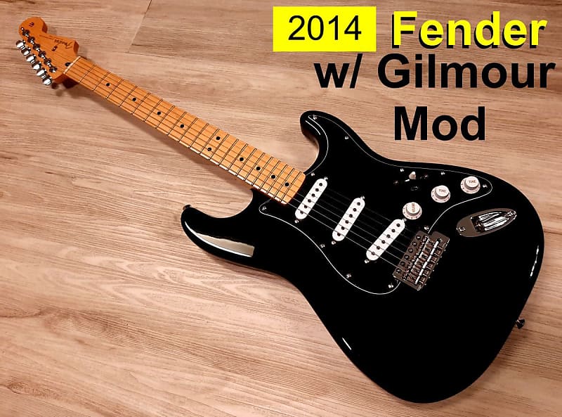 2014 Fender Stratocaster With Gilmour MODs Black & Padded | Reverb