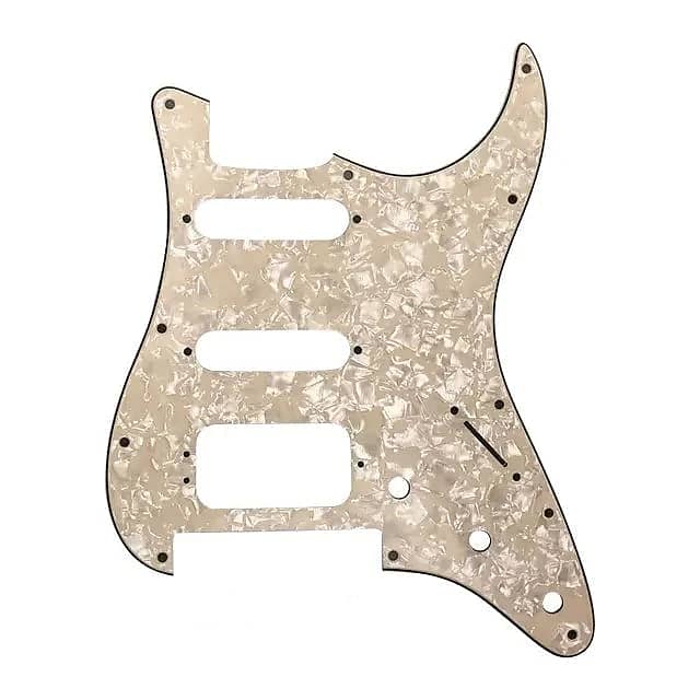 Floyd Rose Strat HSS Pickguard - 11-hole - 4-Ply Parchment | Reverb