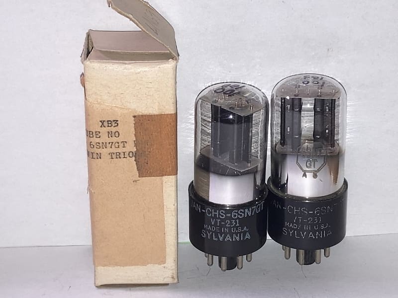 Sylvania VT-231 6SN7GT ECC33 Bad Boy Tubes - Platinum Matched | Reverb