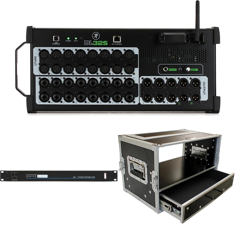Mackie DL32S 32-channel Rackmount Digital Mixer Tour Case | Reverb