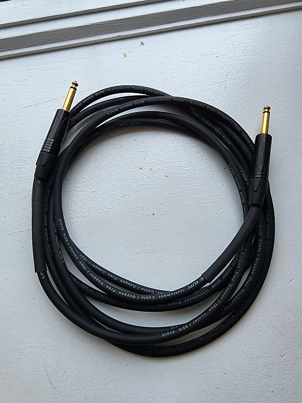 Live Wire Elite Instrument Cable 10ft Straight /Straight 1/4" | Reverb