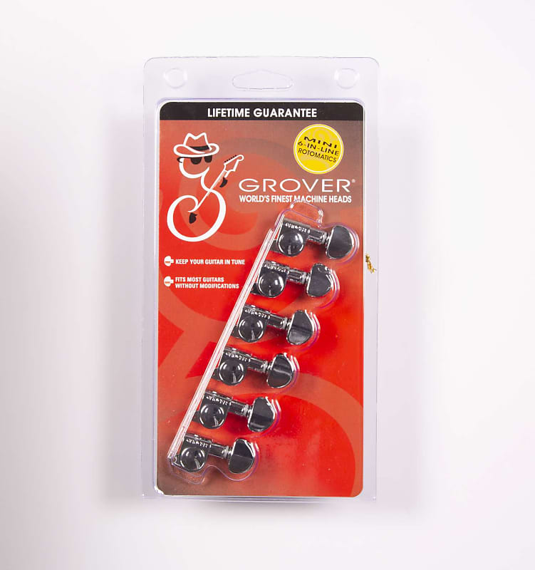 Genuine Grover Mini Rotomatic Chrome 6 Inline set | Reverb