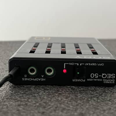 Sony SEQ-50 Walkman EQ Stereo Graphic Equalizer Black | Reverb
