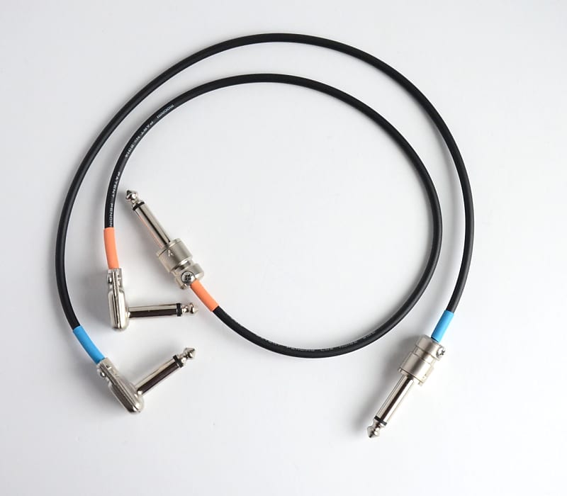 JS NEW 2pc 15" Patch Cables- Mini cable-KMMK Compact Plugs | Reverb