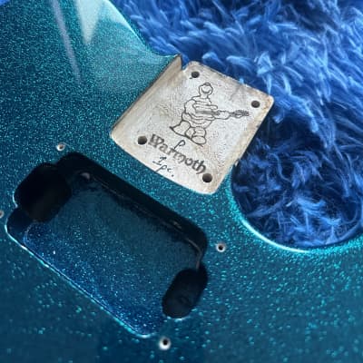 Warmoth Deluxe Telecaster HH Body - Blue Sparkle | Reverb