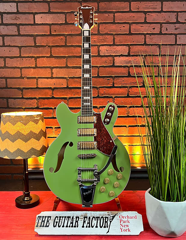 (EASTWOOD) Airline H78 Vintage Reissue Semi Hollow Electric | Reverb