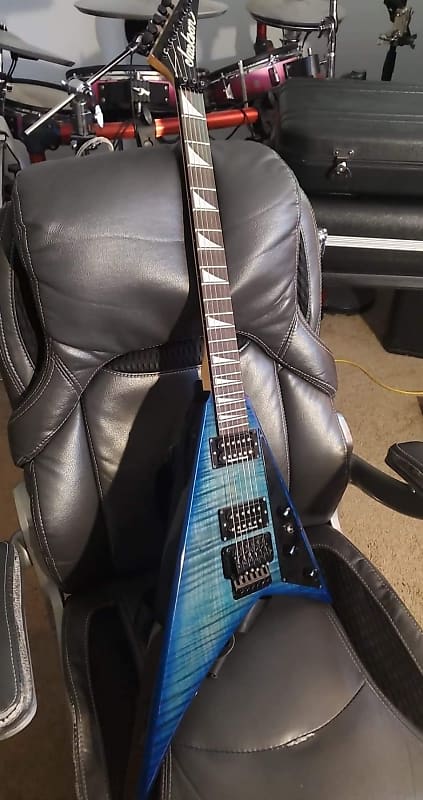 1998 Jackson RR3 Transparent Blue | Reverb