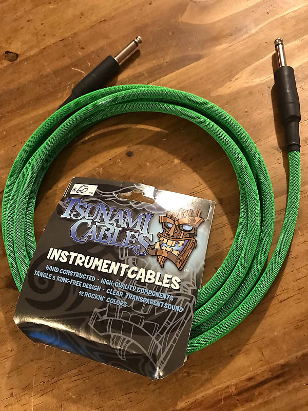 Tsunami Cables Instrument Green | Reverb