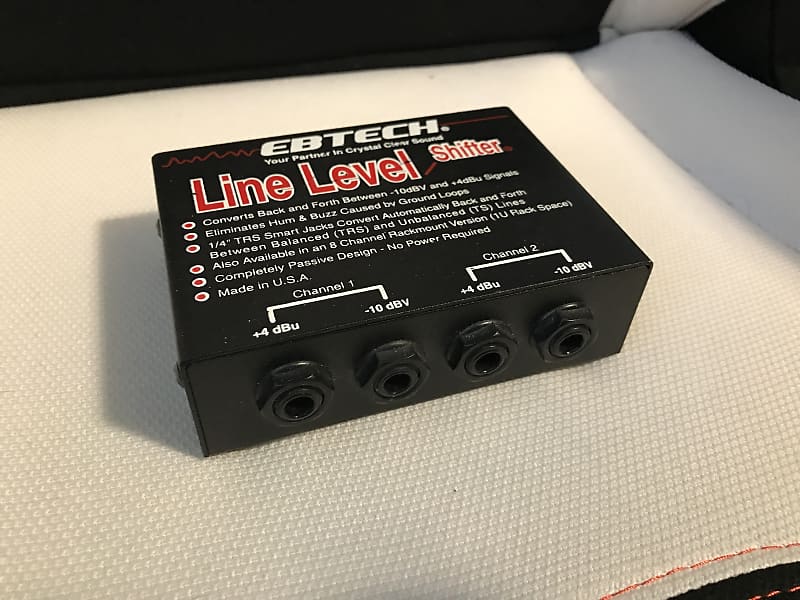 Ebtech LLS-2 Dual Channel Line Level Shifter/Hum Eliminator | Reverb
