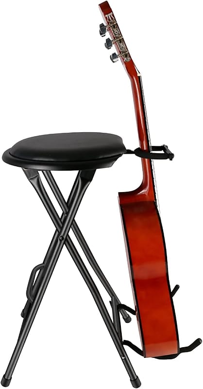 Guitar Stool Seat, Foldable Guitar Seat with Footrest | Reverb
