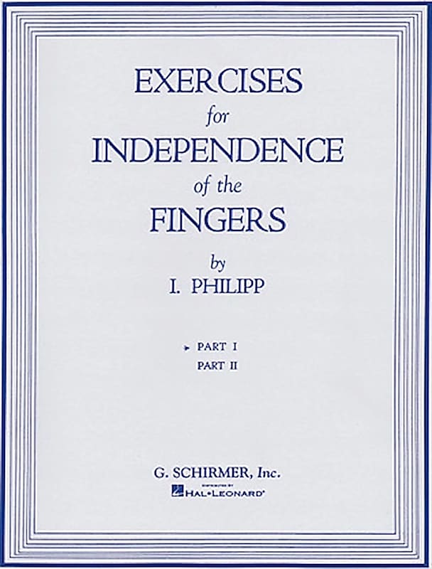 Isidor Phillip - Exercises for Independence of Fingers - Book | Reverb