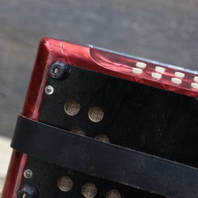 Hohner Corona II 3-Row 12-Bass 31-Treble Button GCF Diatonic | Reverb