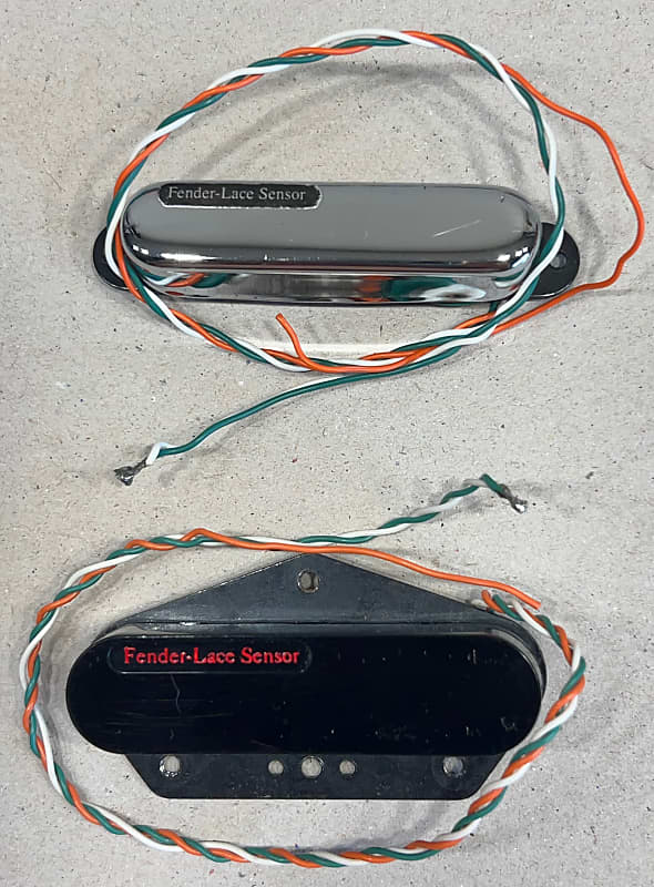 Fender Lace Sensor Telecaster Pickup Set 1990's - Red/Silve | Reverb