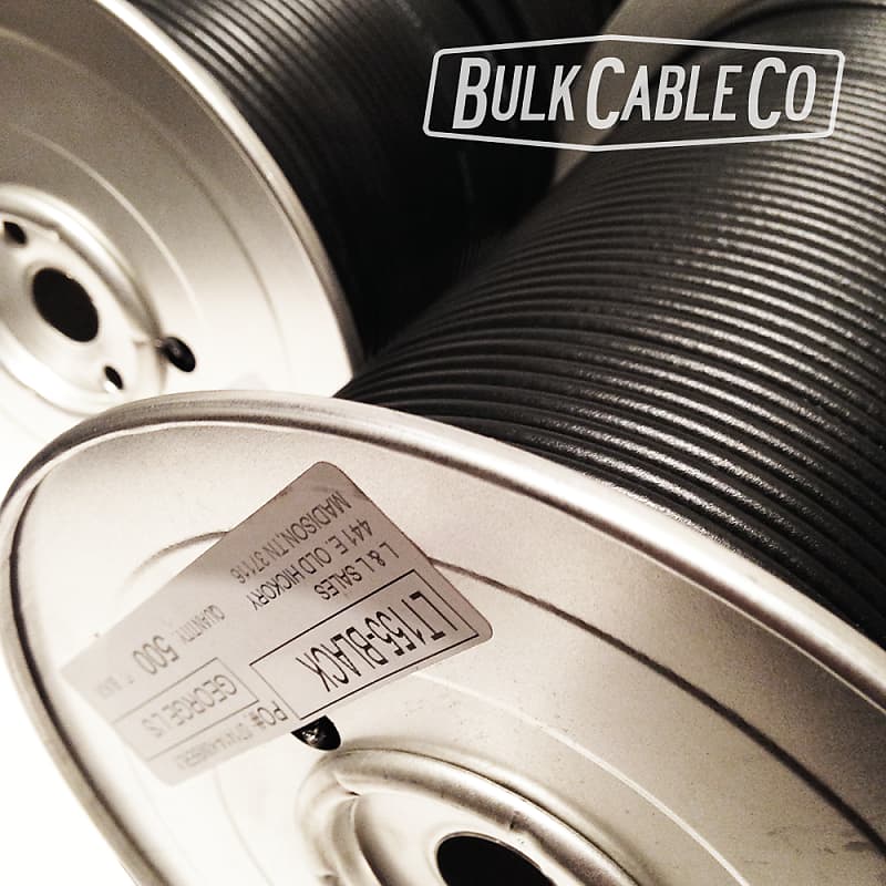 GEORGE L's Black .155 Cable - Sold In 20 Foot Lengths - Bulk | Reverb