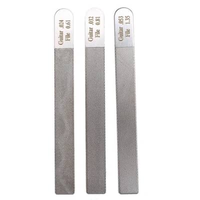 Guitar Nut Files Double Edged for Nut Slotting, Fret Crowning | Reverb