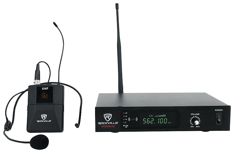 Professional UHF Headset & Guitar Wireless Microphone System | Reverb