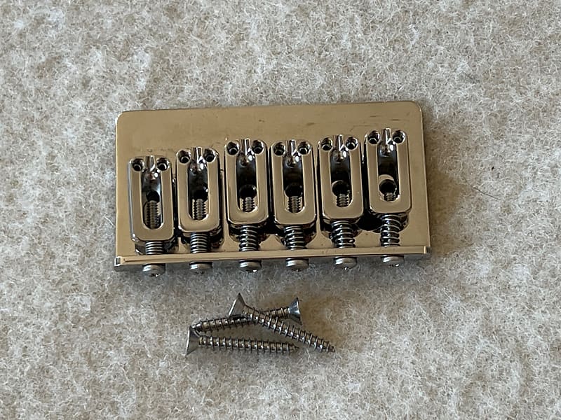 Hipshot Vintage Style Hardtail Bridge 2020s - Stainless Steel | Reverb