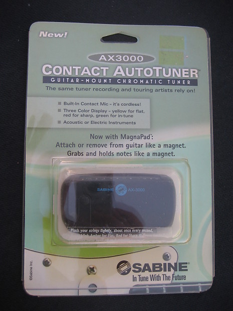 Sabine AX 3000 Stick On Guitar Tuner in Factory Packaging | Reverb