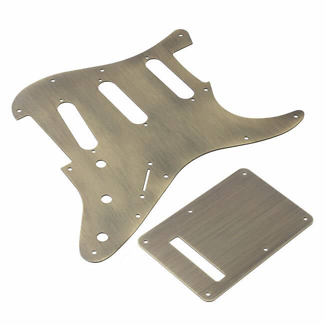 New Pickguard Anodized STRATOCASTER Sss + Backplate - Bronze | Reverb