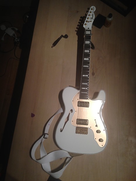 Fender Telecaster Thinline Super Deluxe White | Reverb