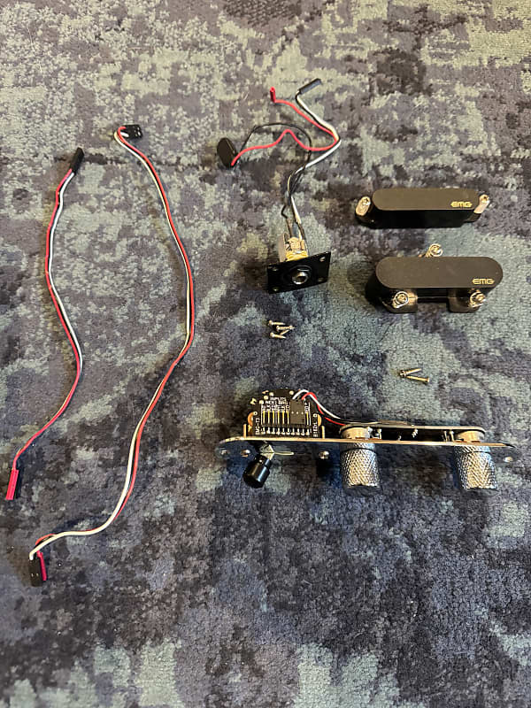 EMG T System Prewired Telecaster Guitar Active Pickup Set | Reverb