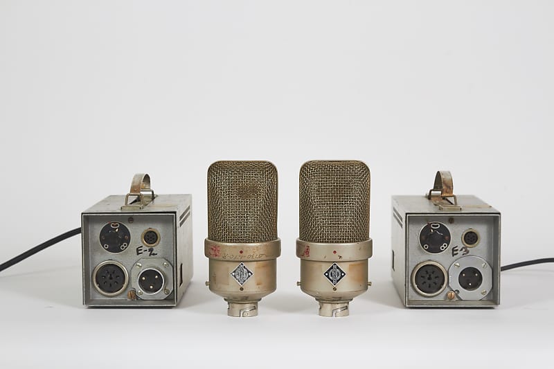 Pair of Vintage Neumann M49b Tube Microphone Systems from | Reverb