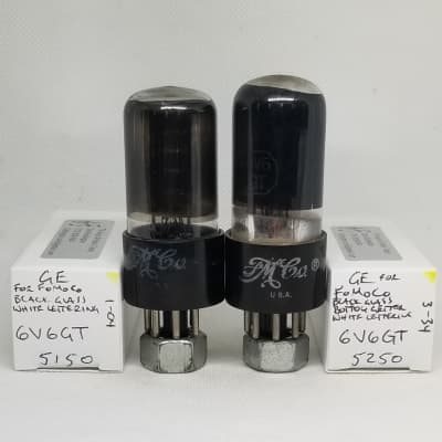 6V6 GT GE NOS/NIB matched pair vintage vacuum tubes | Reverb