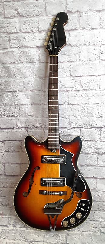 Vintage 1967 Teisco EP-10T Thinline - Rare 3 knob version | Reverb