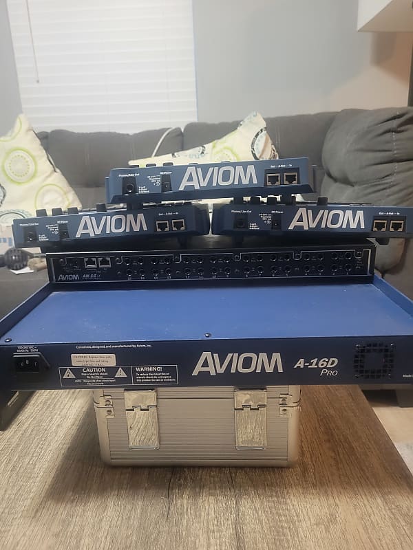 Aviom A-16D Pro Blue | Reverb