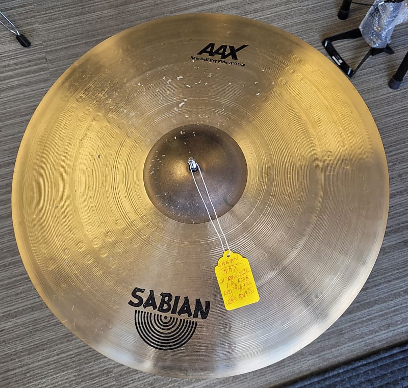 Sabian 21" AA Raw Bell Dry Ride Cymbal 2006 - 2018 - Natural | Reverb